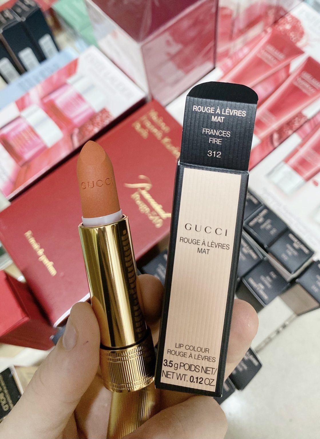 Son Gucci Matte Lipstick 312 Frances Fire - Your Beauty - Our Duty
